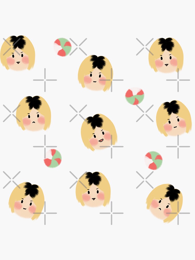 "Kenma Pattern Illustration" Sticker for Sale by khushimali | Redbubble