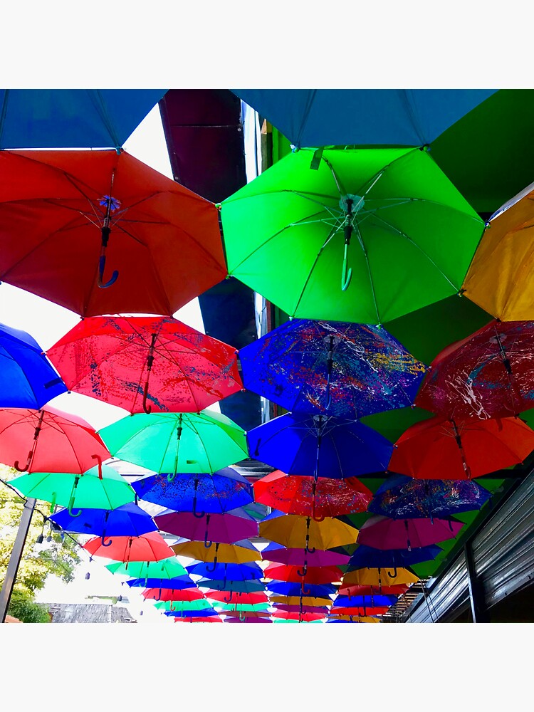 "Costa Rican Umbrellas" Sticker for Sale by klbizjak | Redbubble