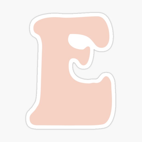 "Monogram E Pink" Sticker for Sale by MaPetiteFleur | Redbubble