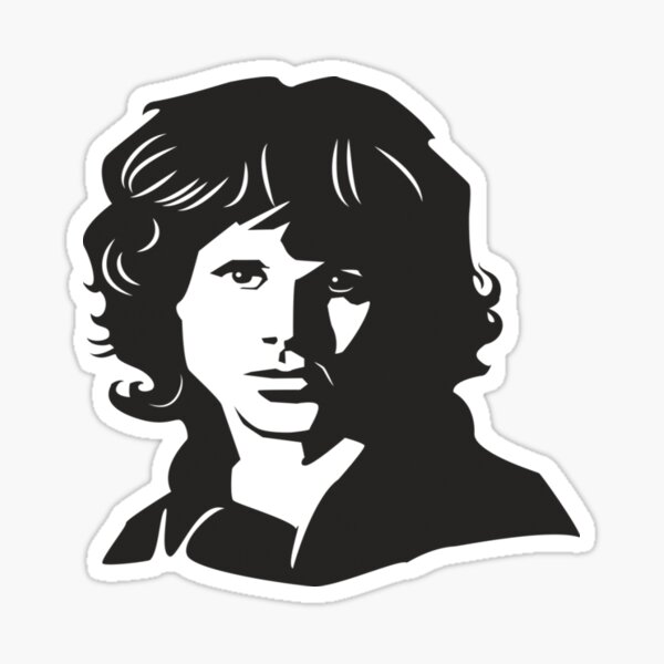 "Jim Morrison The Doors" Sticker by MarcosMorrison | Redbubble