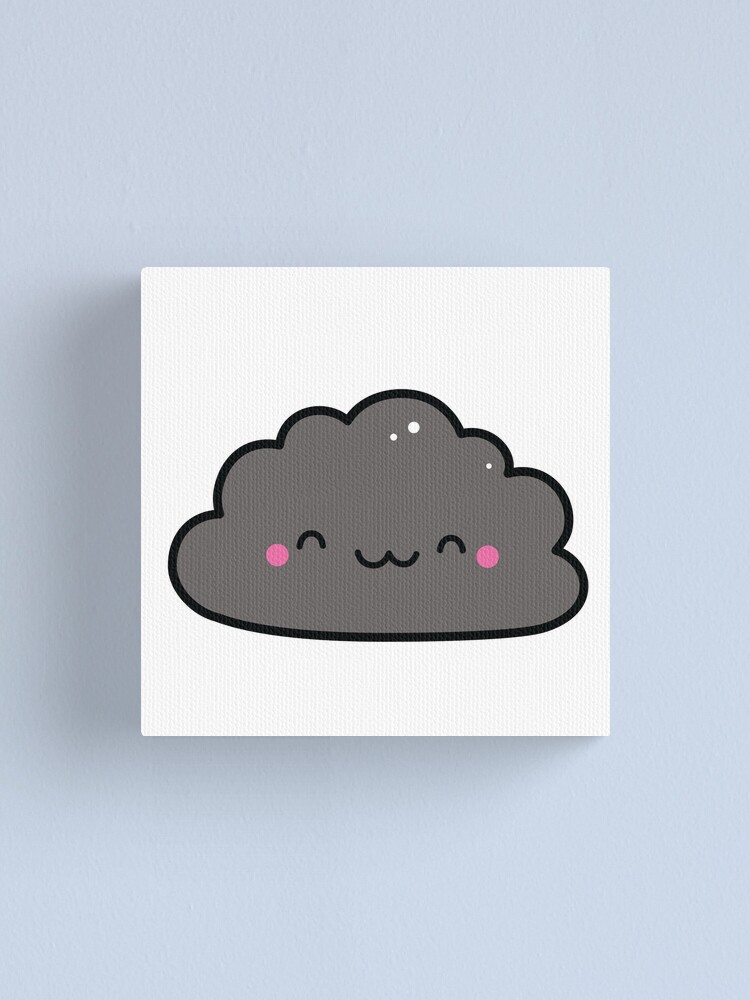 "Stormy Kawaii Cloud for Halloween by Tatyana Deniz" Canvas Print for ...