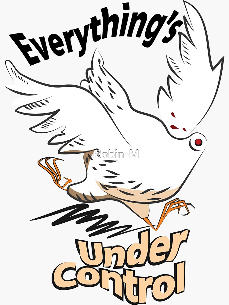 "Running around like a Headless Chicken" Sticker for Sale by Robin-M ...