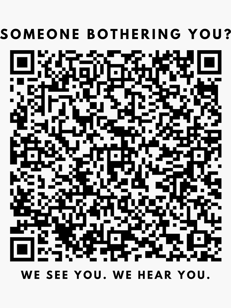 "Domestic and Sexual Violence Hotlines QR Code " Sticker for Sale by ...