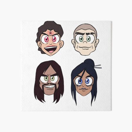 "Red Lotus Chibi Emotes" Art Board Print by Bigby-Wolf | Redbubble