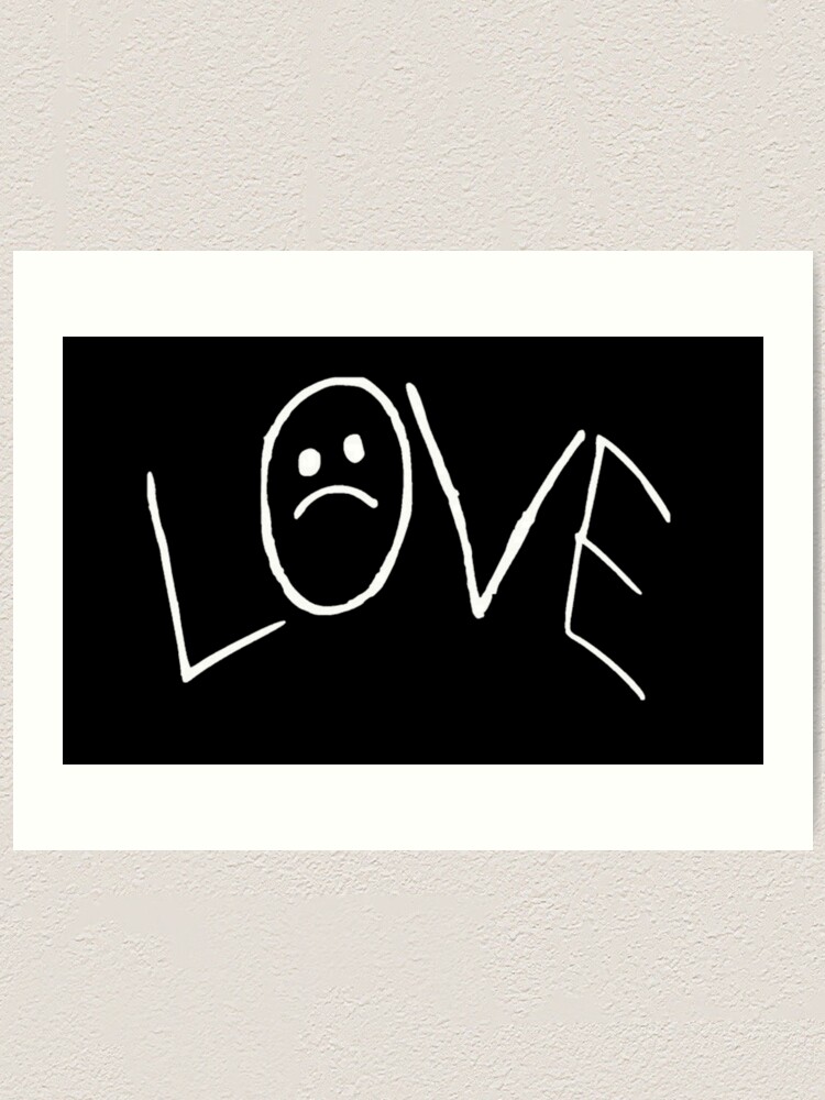 "Lil Peep Love Tattoo Official Design White Text" Art Print for Sale by ...