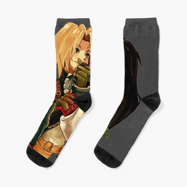 "FFIX Zidane and Garnet" Socks by CassidyCreates | Redbubble