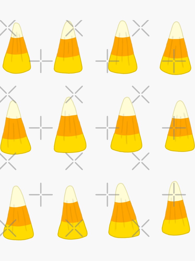 "Traditional candy corn sticker set" Sticker for Sale by stosphia ...