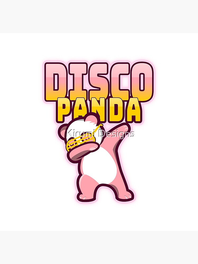 "Cute Panda - Disco Dance" Poster by KiRuMiDesigns | Redbubble