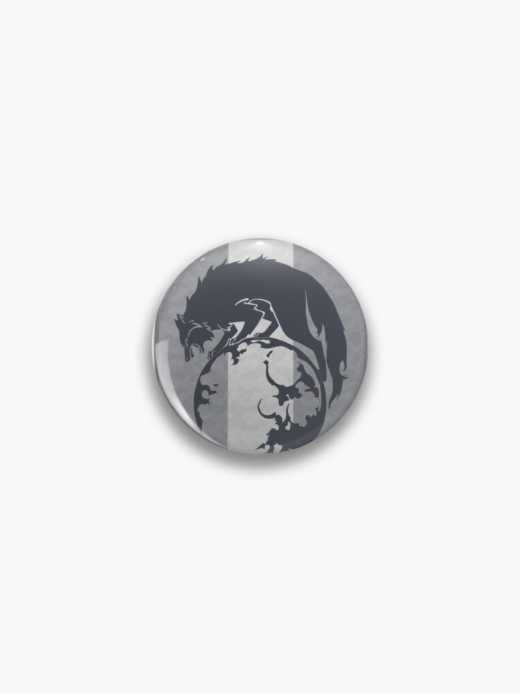 "Ashen Wolves Logo - Version 2" Pin by AngeliaLucis | Redbubble