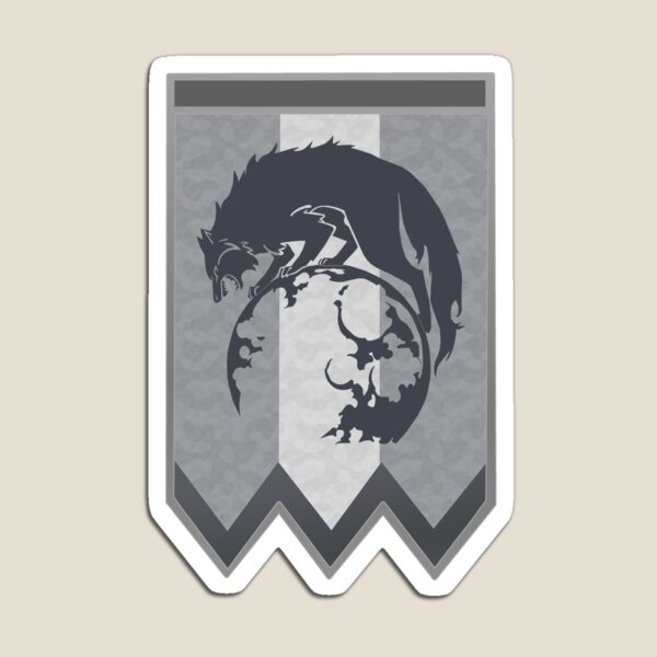 "Ashen Wolves Logo - Version 2" Magnet by AngeliaLucis | Redbubble
