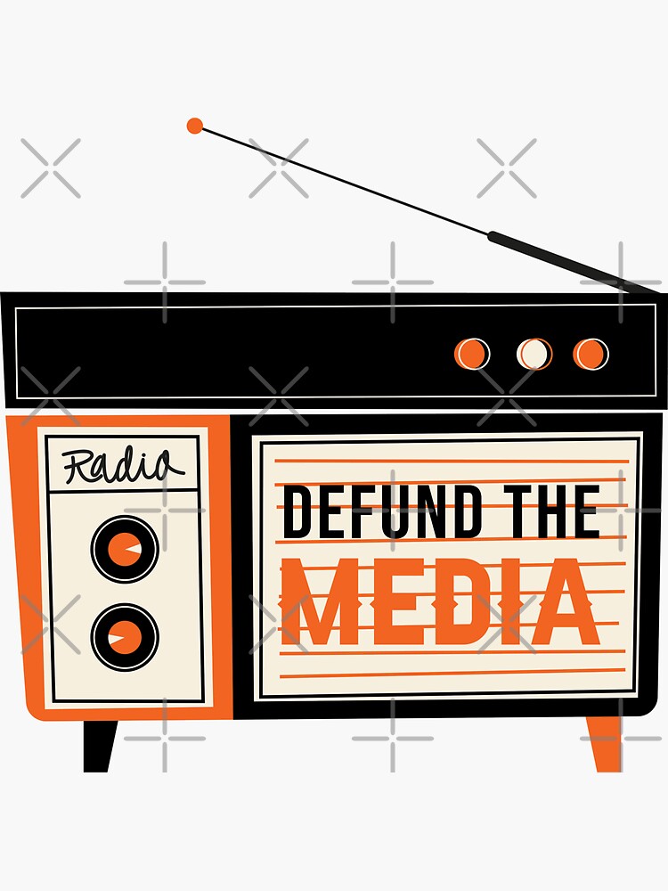 " Defund the Media movement American Defend the Police " Sticker for ...