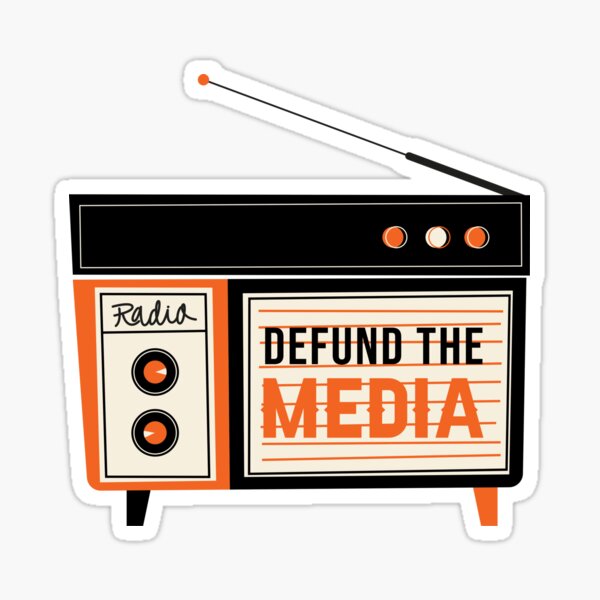 " Defund the Media movement American Defend the Police " Sticker for ...