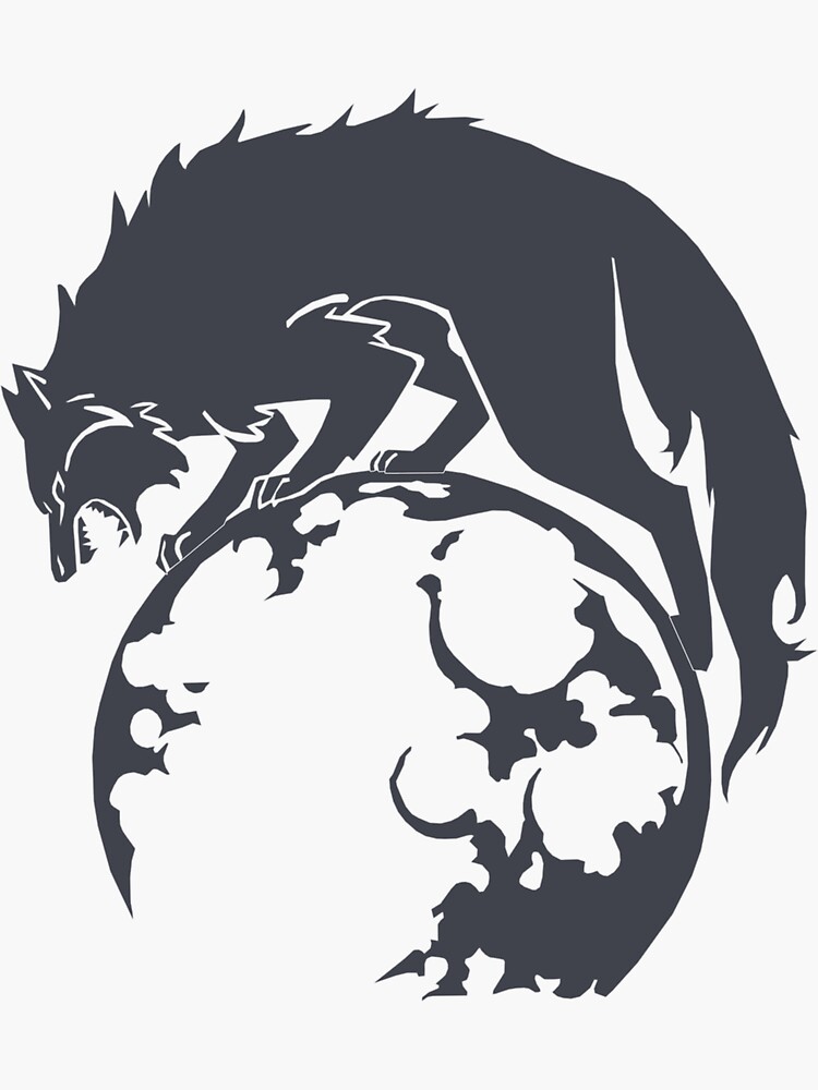 "Ashen Wolves Logo - Version 1" Sticker by AngeliaLucis | Redbubble