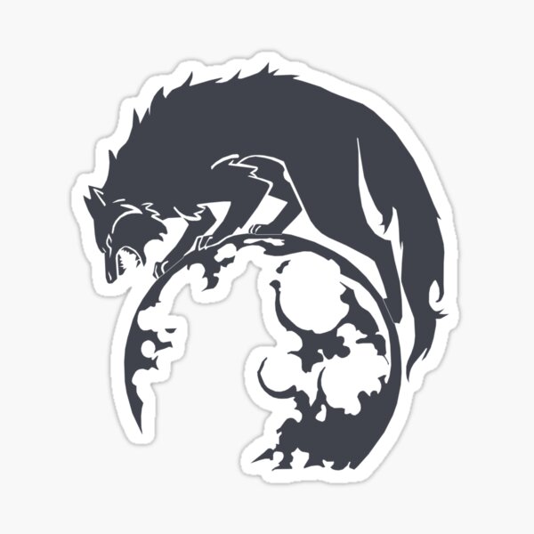 "Ashen Wolves Logo - Version 1" Sticker by AngeliaLucis | Redbubble