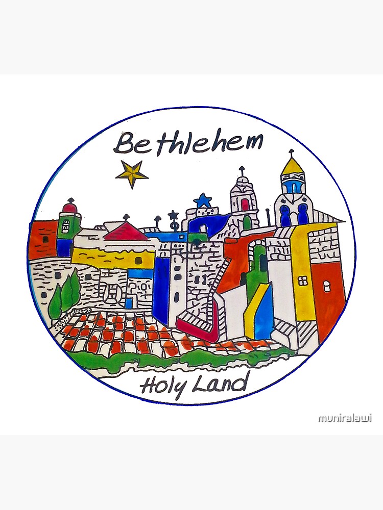 "Bethlehem Holy Land Ceramic Art" Sticker for Sale by muniralawi ...