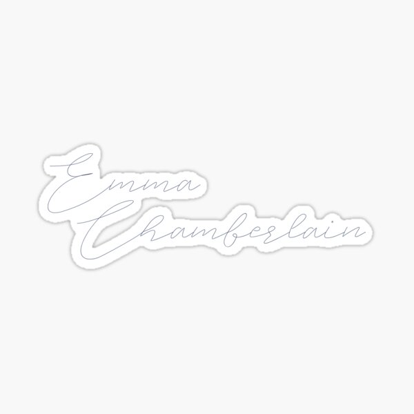 "EMA CHAMBERLAIN AUTOGRAF !!!" Sticker for Sale by DaRealWay | Redbubble