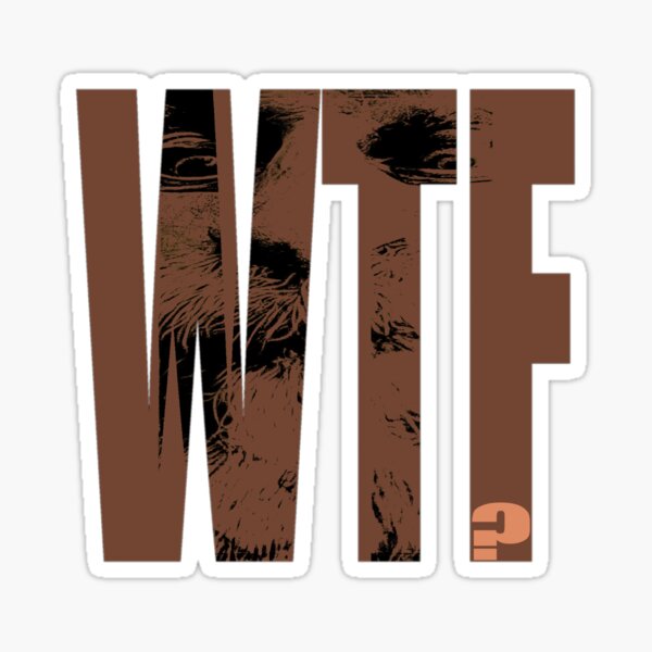 "wtf" Sticker for Sale by Tedozz | Redbubble