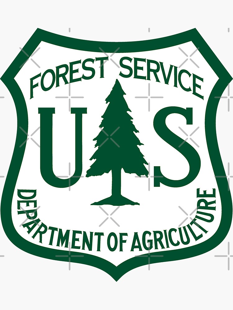 "U.S. Forest Service Logo (Green w/ White Background)" Sticker for Sale ...