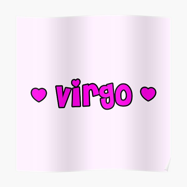 "y2k aesthetic hot pink virgo" Poster by STAR10008 | Redbubble
