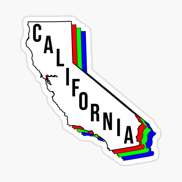 "California RGB" Sticker for Sale by hgg1 | Redbubble