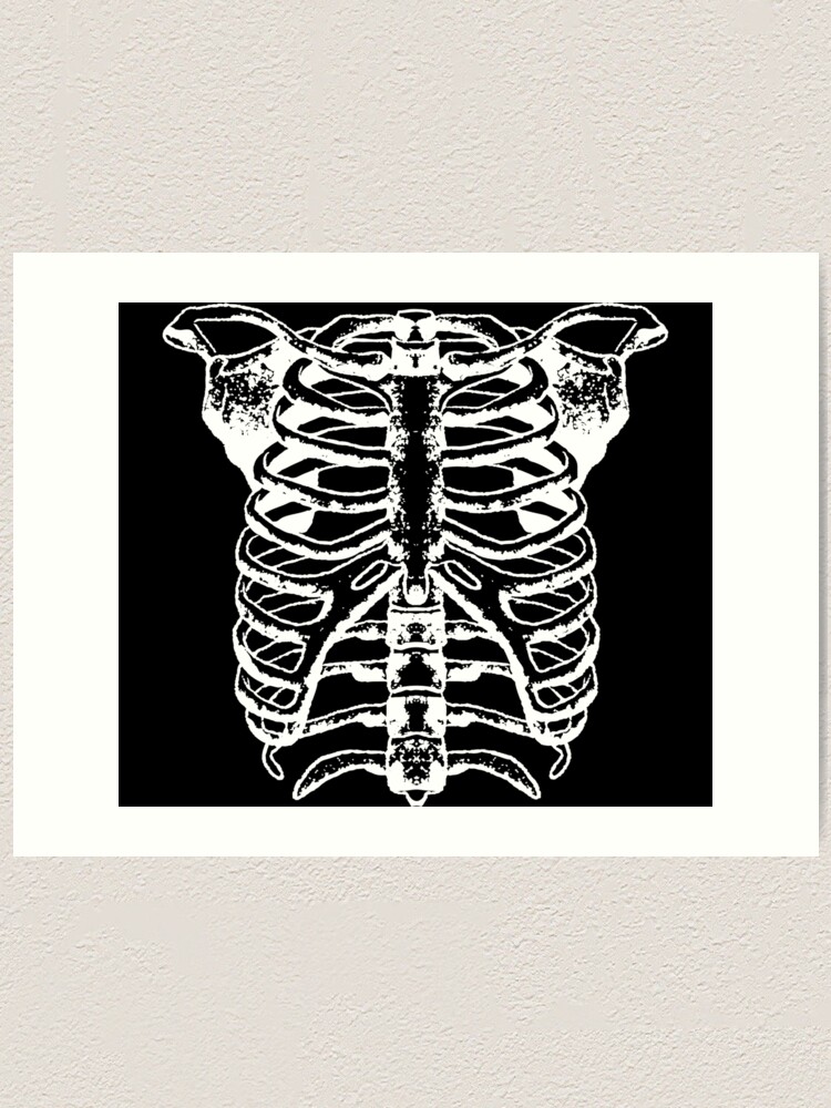 "Skeleton Death Skull Rib Cage Costume" Art Print by illustrazoid ...