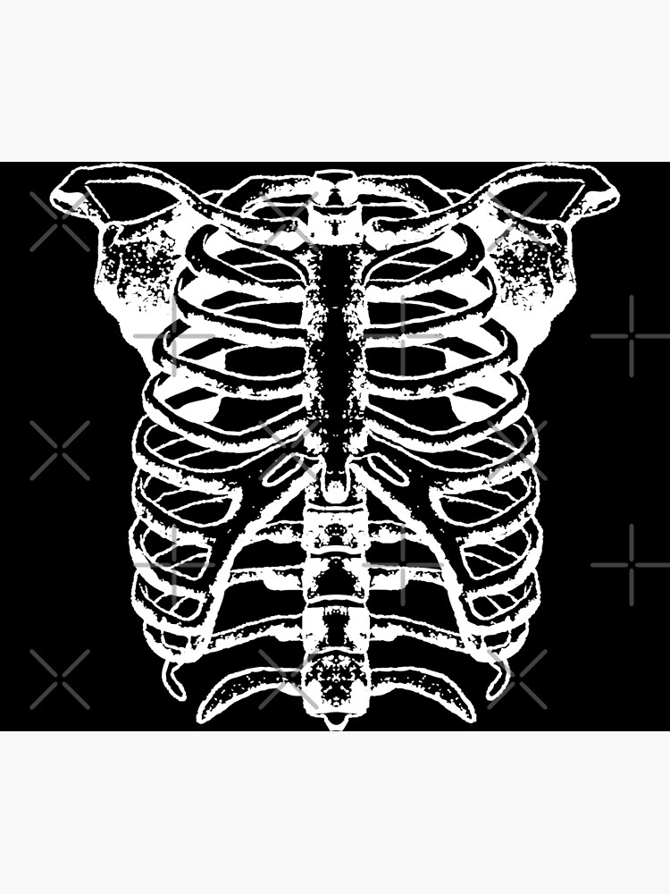 "Skeleton Death Skull Rib Cage Costume" Poster by illustrazoid | Redbubble