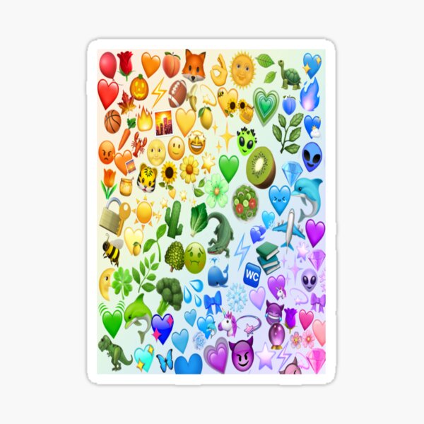 "Colorful Emoji Design" Sticker for Sale by KKTK | Redbubble