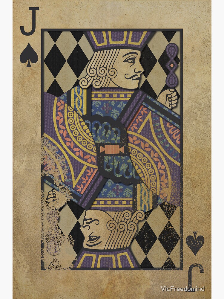 "Jack Of Spades" Sticker by VicFreedomind | Redbubble