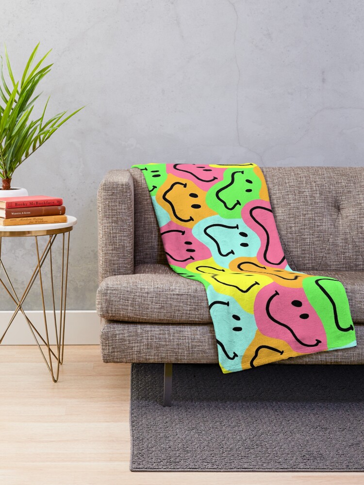 "smiley face pattern" Throw Blanket by erf15 | Redbubble