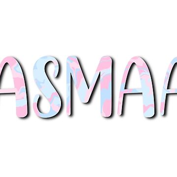 "Asmaa" Sticker for Sale by dolphin1128 | Redbubble