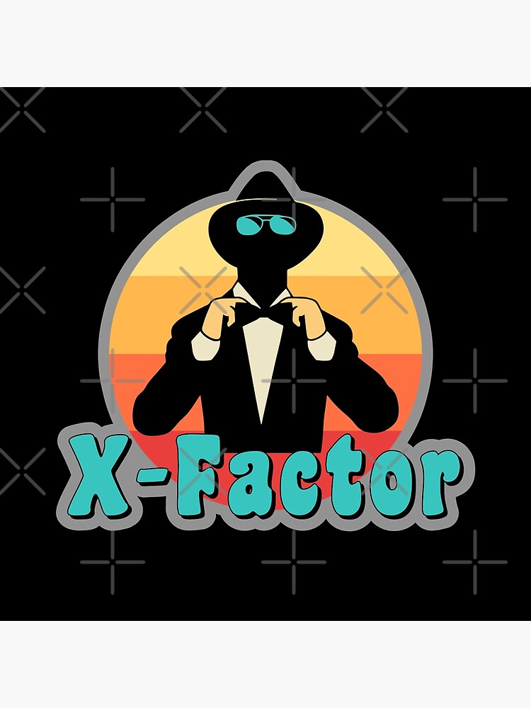 "X-factor Stylish Sticker" Poster for Sale by gooddesignart | Redbubble