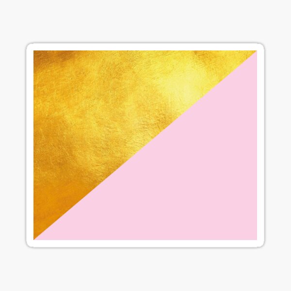 "Pink and gold abstract" Sticker for Sale by ColorsHappiness | Redbubble