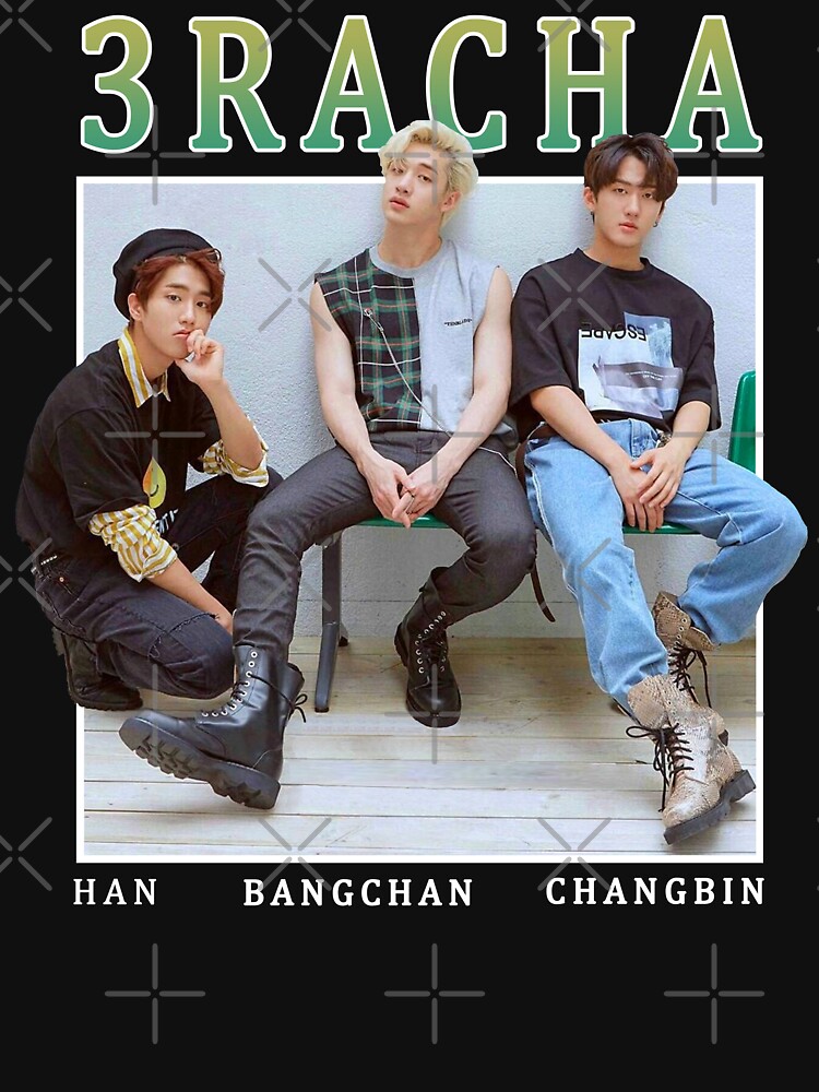 "3RACHA Stray Kids Vintage Retro Band Style 90s " Essential T-Shirt for ...