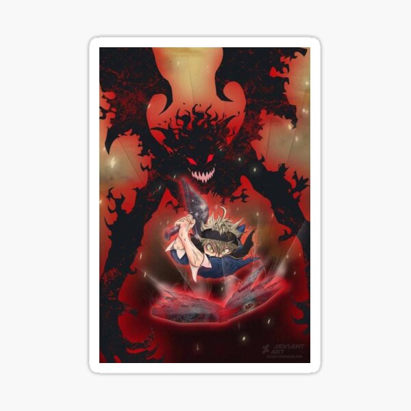 "Asta and The Devil" Sticker for Sale by Ricon-Otaku | Redbubble