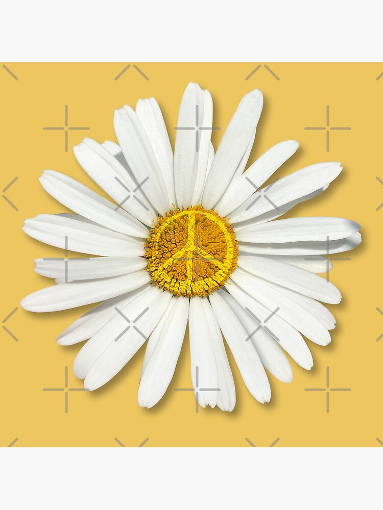 "Daisy Flower of Inner Peace - Symbol Sign - MOD Real - Golden Yellow ...