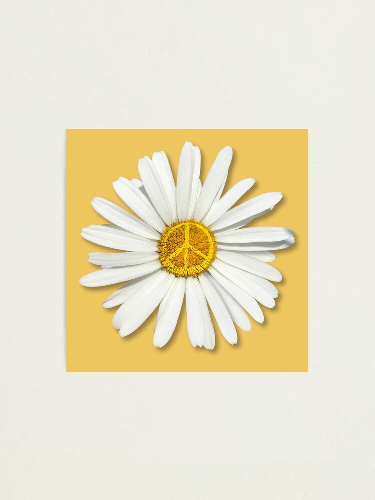 "Daisy Flower of Inner Peace - Symbol Sign - MOD Real - Golden Yellow ...