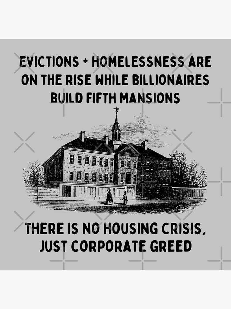 "evictions + homelessness (black text)" Poster for Sale by quinnhopp ...