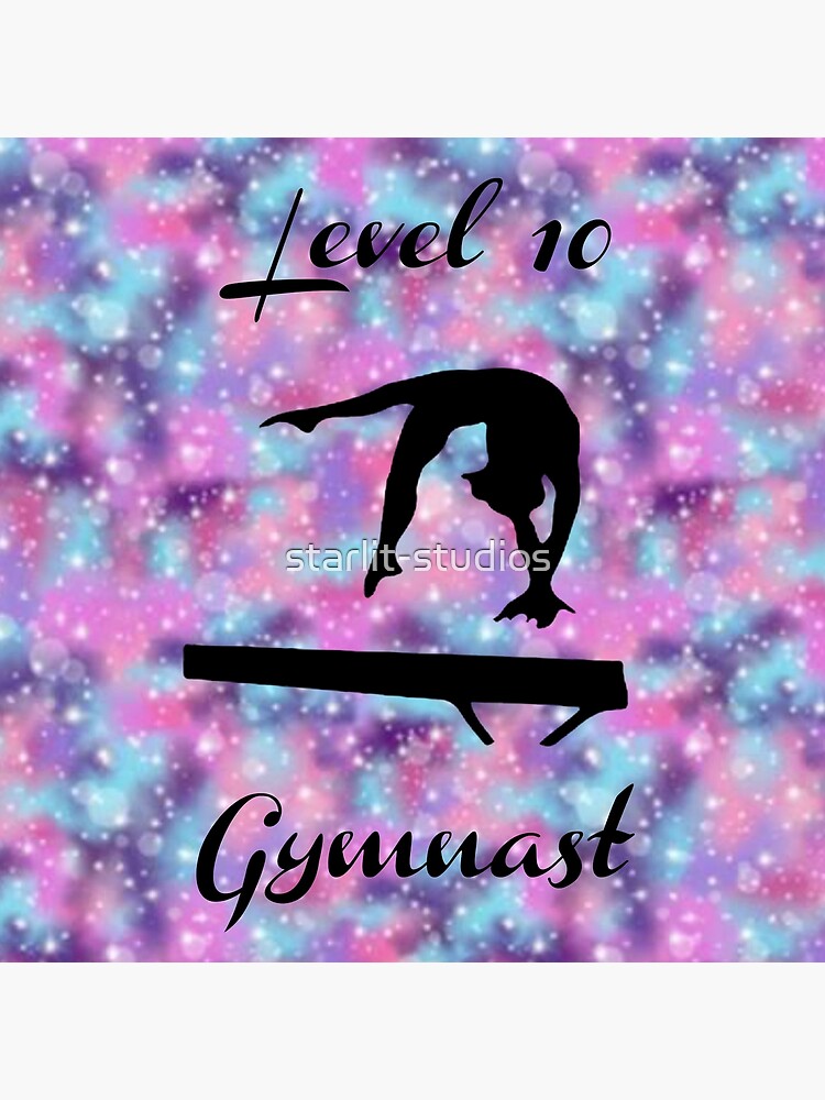 "Girls Level 10 Gymnast Pastel" Poster by starlit-studios | Redbubble