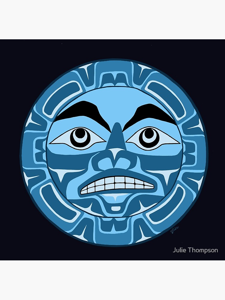 "Haida influenced Blue Moon, PNW style" Poster for Sale by ...