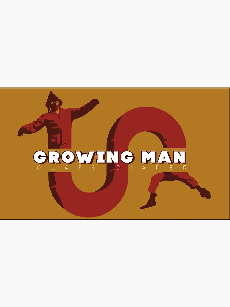 "Growing Man" Sticker for Sale by kablonker | Redbubble