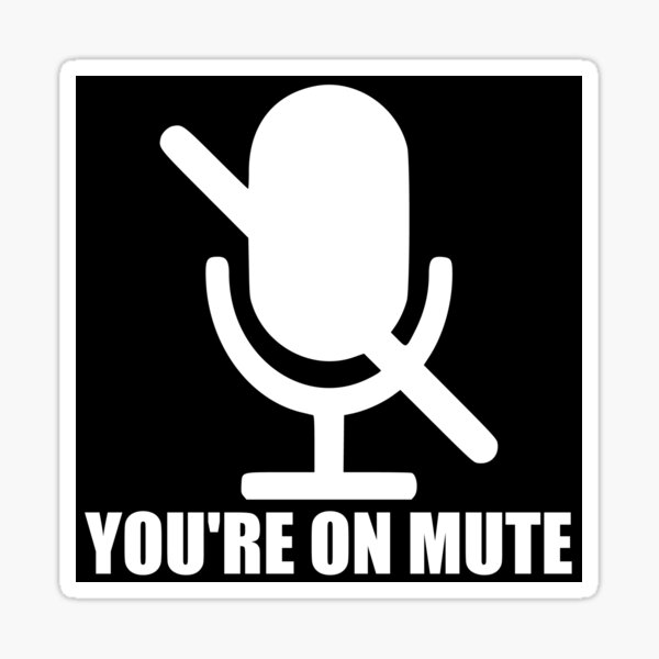 On Mute Stickers | Redbubble
