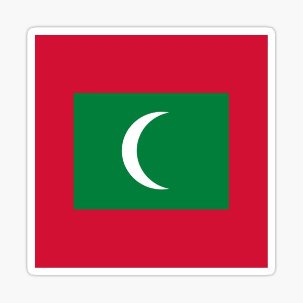 "Maldives Flag" Sticker for Sale by flagshop | Redbubble
