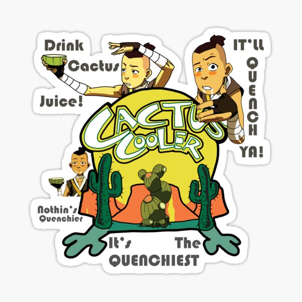 "Cactus Juice Cactus Cooler" Sticker for Sale by thecoloursof | Redbubble