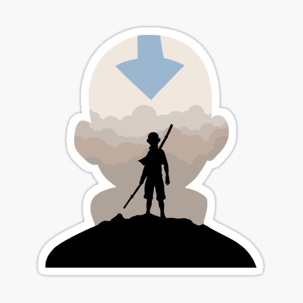 "ATLA - Aang" Sticker for Sale by graphicsbymp | Redbubble