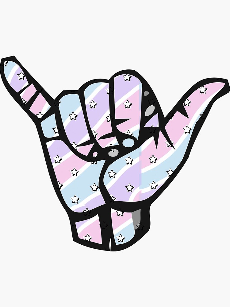 "shaka bro ft. aesthetic stars" Sticker for Sale by isabelnorman ...