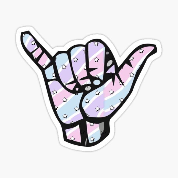 "shaka bro ft. aesthetic stars" Sticker for Sale by isabelnorman ...