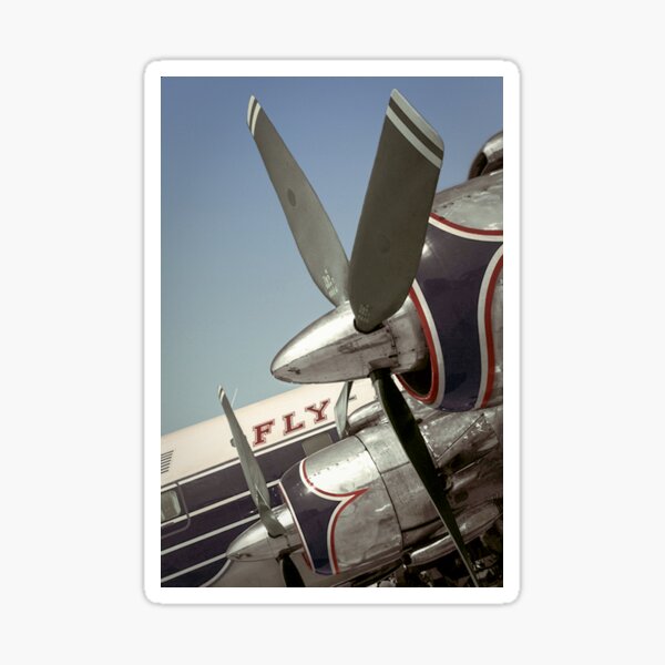 "DC7 Engines " Sticker for Sale by ftimagens | Redbubble