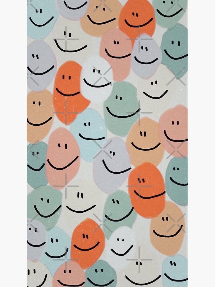 "Pastel Smiley Faces" Sticker for Sale by danimora | Redbubble