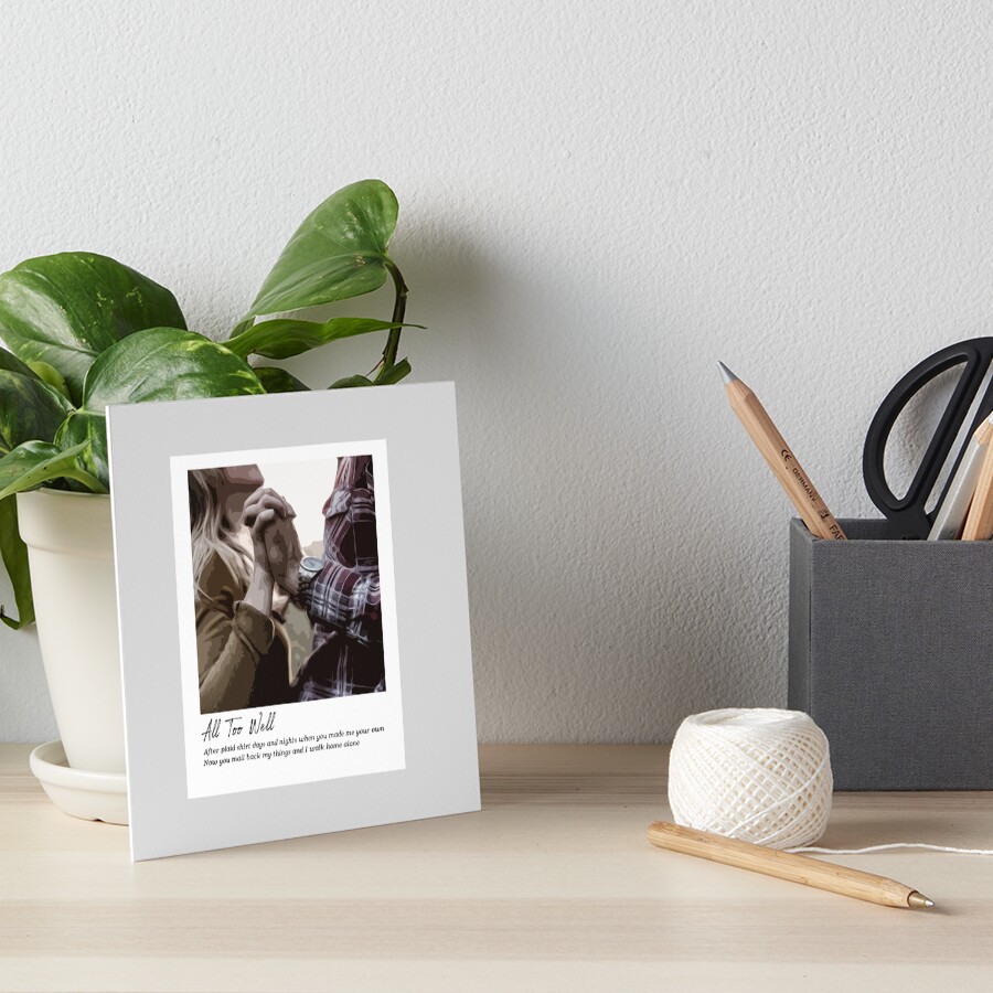 "All Too Well - Taylor Swift" Art Board Print by nd-creates | Redbubble