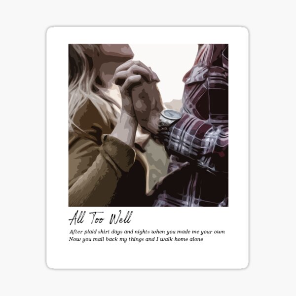 "All Too Well - Taylor Swift" Sticker for Sale by nd-creates | Redbubble